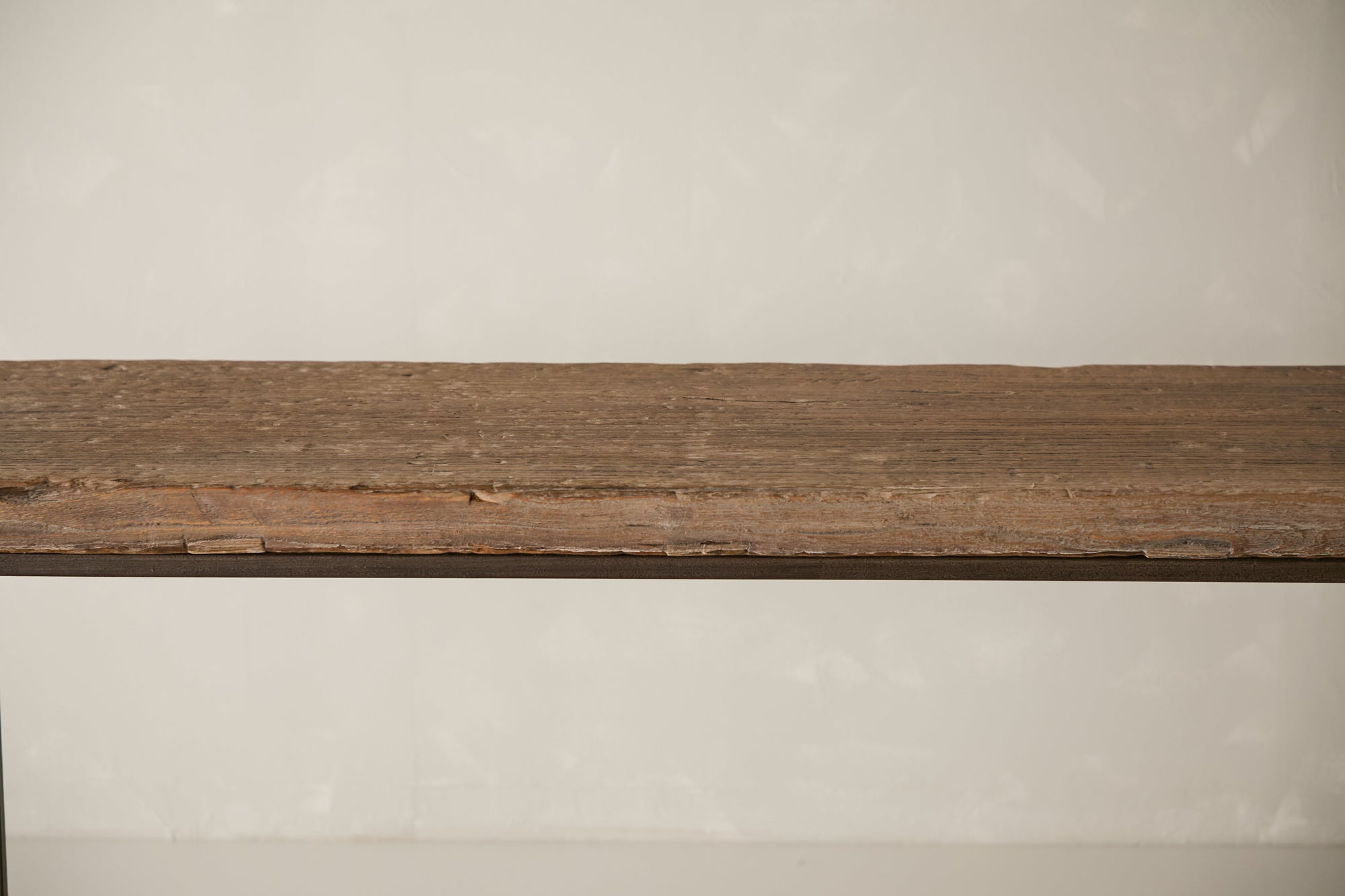 Reclaimed Elm Console with Metal Frame in Brown and Gray – Habitat Home ...