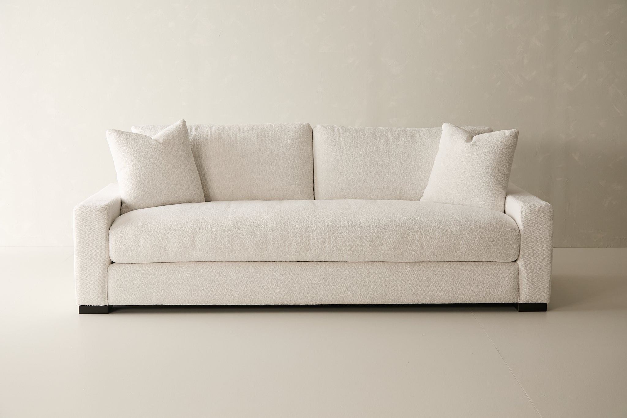 Laguna Modern Fabric Sofa Curly Q White – Habitat Home and Garden