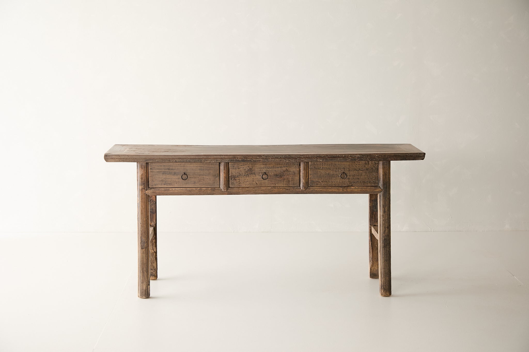 Antique Solid Walnut Wood Long Console Table AH.084 – Habitat Home and ...